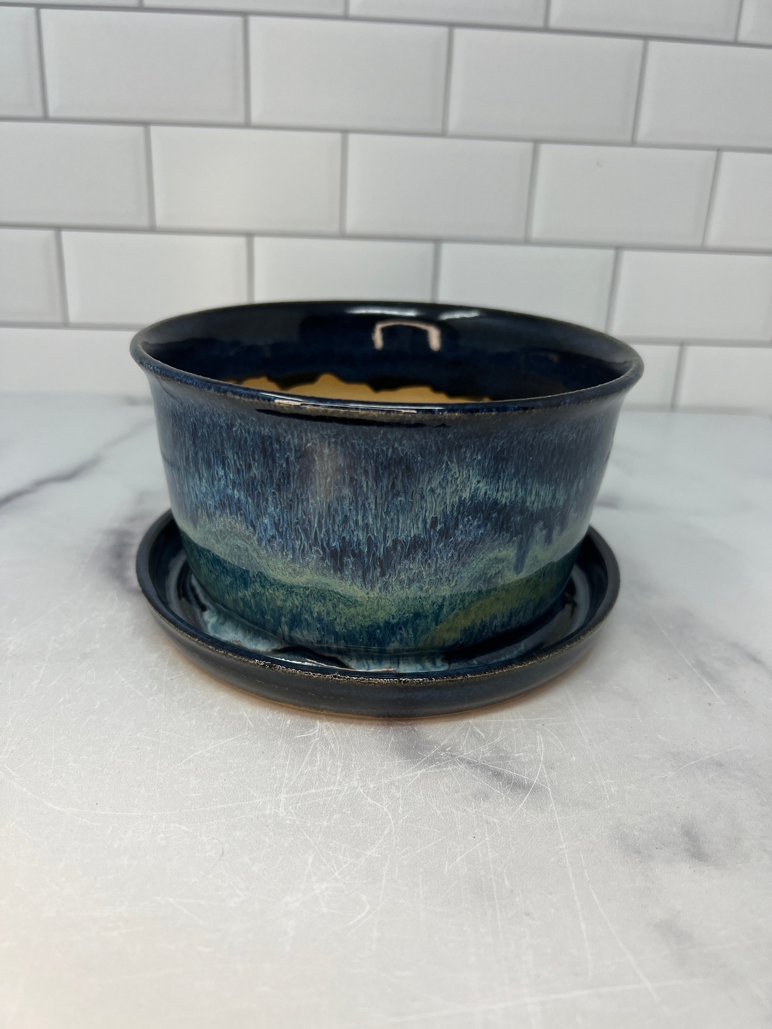 Planters with Attached Drip Plates | Dani Ceramics